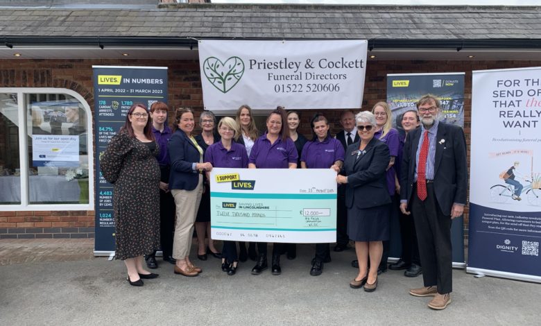 Lea Fields Crematorium donates £12,000 to LIVES Lincolnshire | Funeral ...